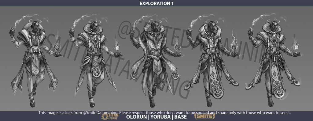 Smite Datamining – Olorun Concept and Final Art - Smite Datamining